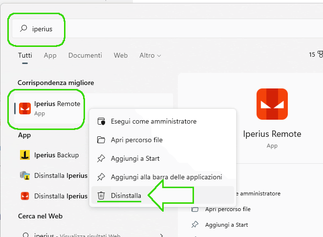 Come disinstallare Iperius Remote da Windows