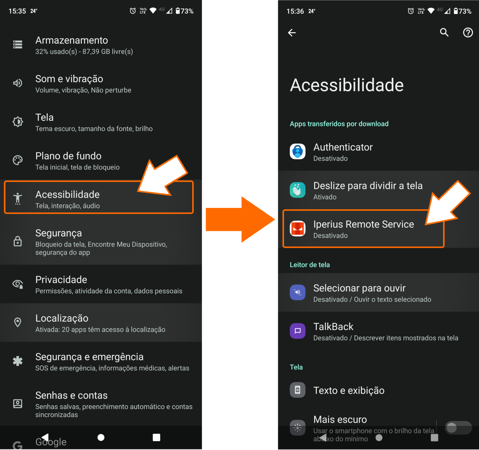 Como controlar remotamente um telefone/dispositivo Android com o Iperius