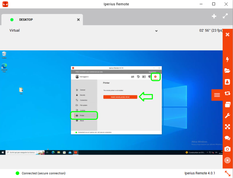 Remote printing with Iperius - How to install printer remotely