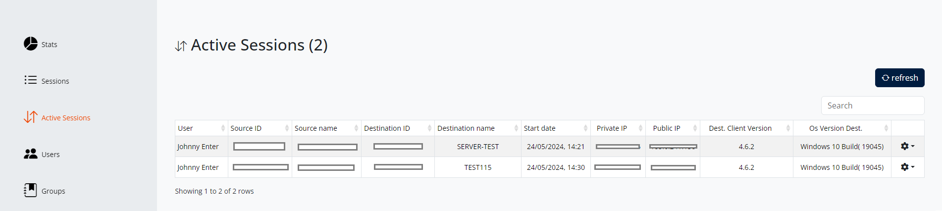 Iperius Remote Management Console : Web Administrative Area