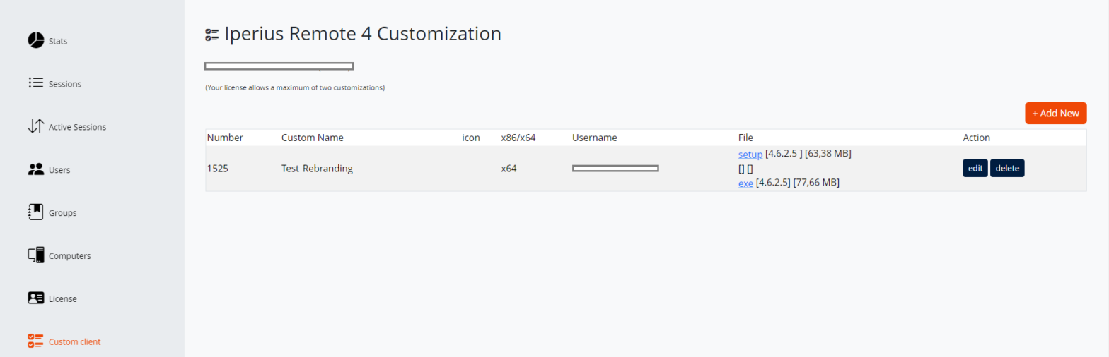 Iperius Remote Management Console : Web Administrative Area