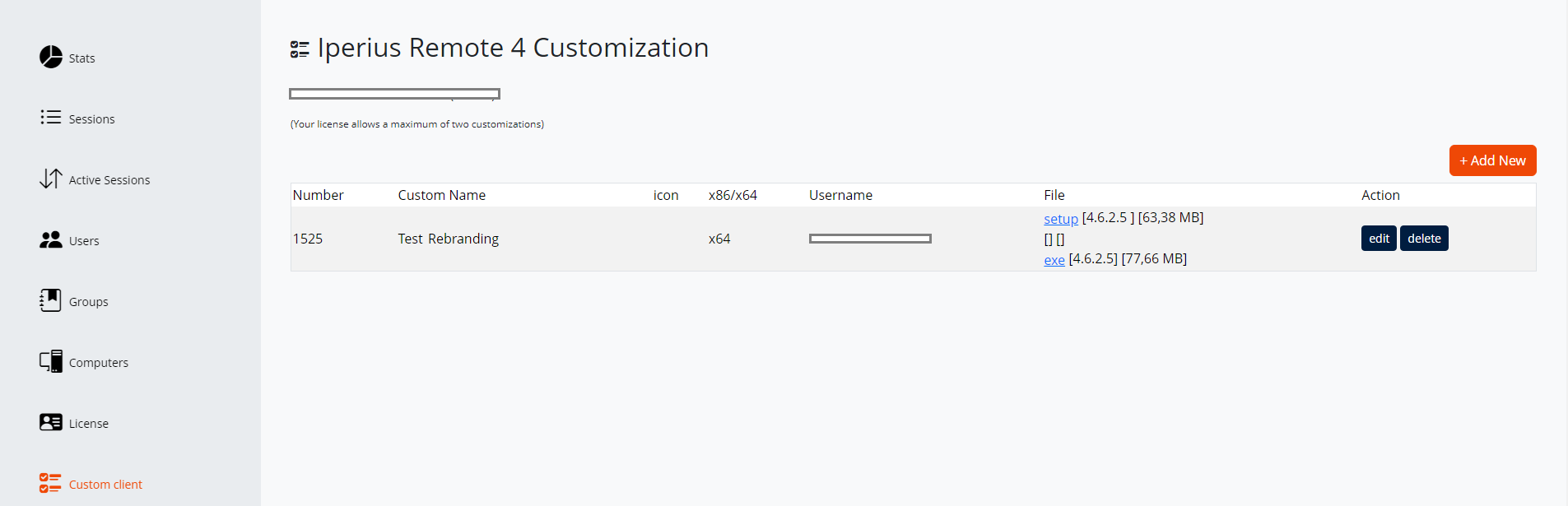 Iperius Remote Management Console : Web Administrative Area